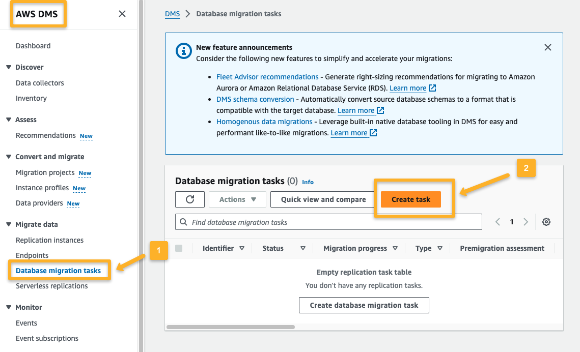 AWS RDS Cross Account data Migration Using AWS DMS