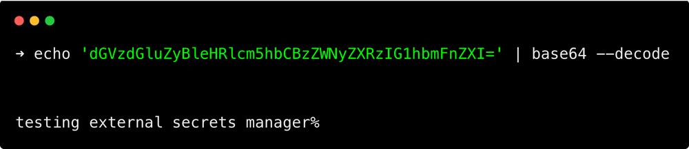External Secrets Operator Setup for EKS using Secrets Manager