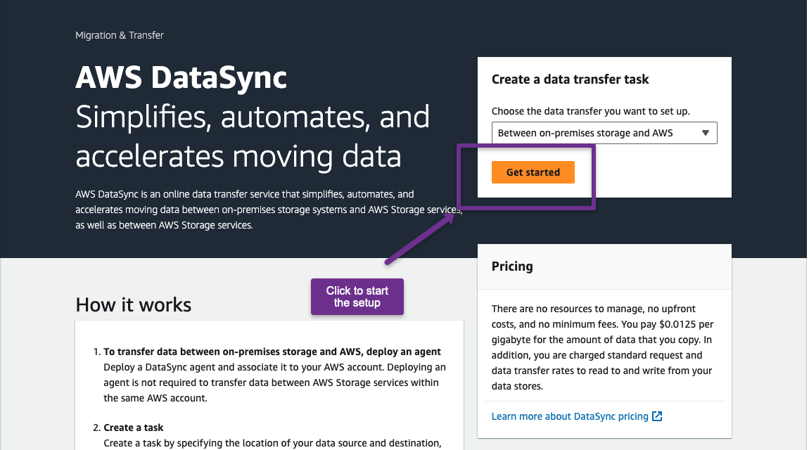 Transfer EFS data between AWS Accounts Using AWS DataSync Transfer EFS data between AWS Accounts Using AWS DataSync