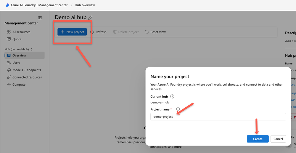 How to Setup Azure AI Foundry: Create Hub, Projects & Deploy LLM Models