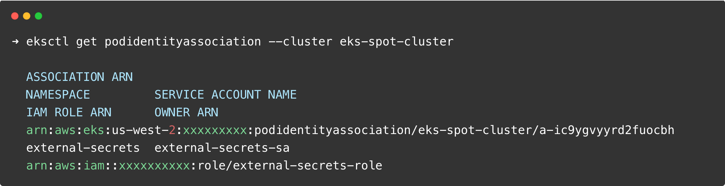 External Secrets Operator Setup for EKS using Secrets Manager