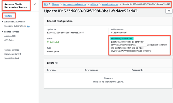 How to Provision Persistent Volume on EKS Cluster using EBS CSI Driver