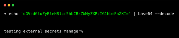 External Secrets Operator Setup for EKS using Secrets Manager