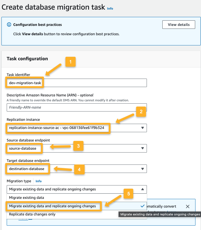AWS RDS Cross Account data Migration Using AWS DMS