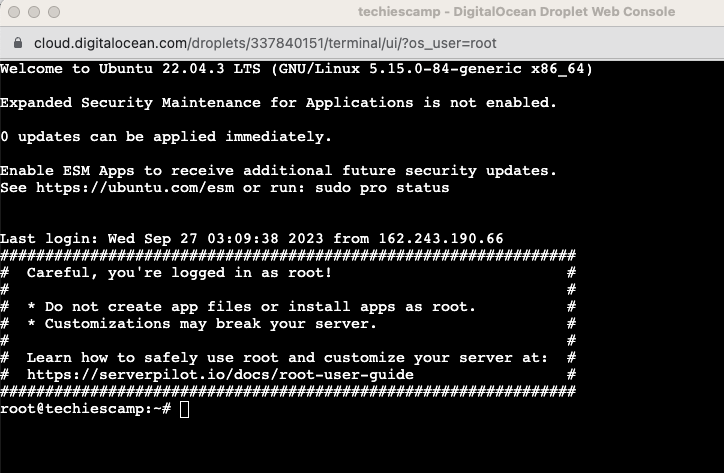 How to Enable Password Authentication for Digital Ocean Droplet
