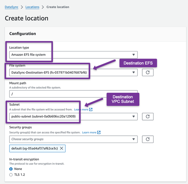 Transfer EFS data between AWS Accounts Using AWS DataSync Transfer EFS data between AWS Accounts Using AWS DataSync