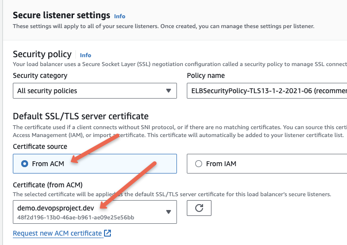 Setup SSL/TLS With AWS Certificate Manager
